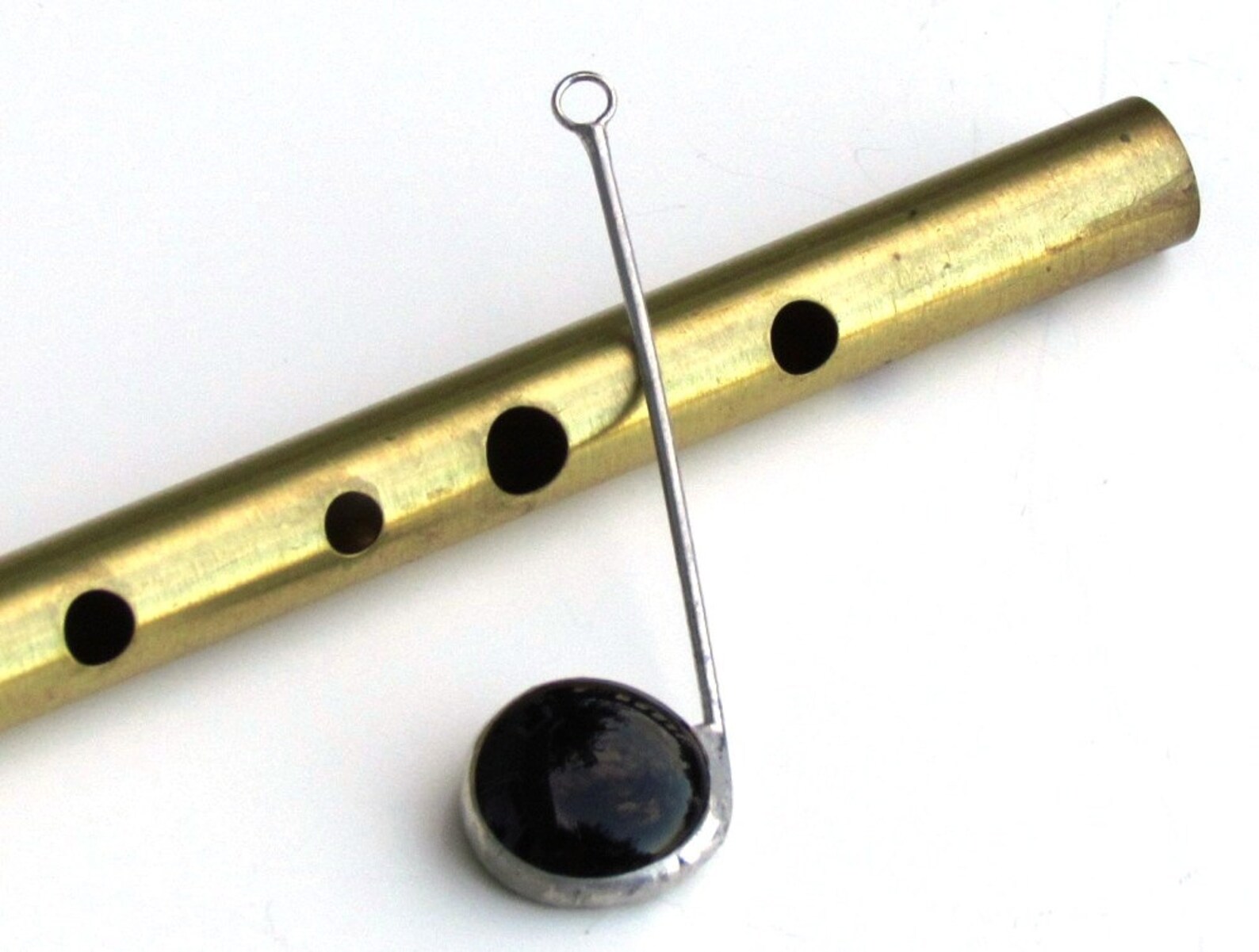 Three Glass Musical Notes Black and Silver Suncatcher - Etsy