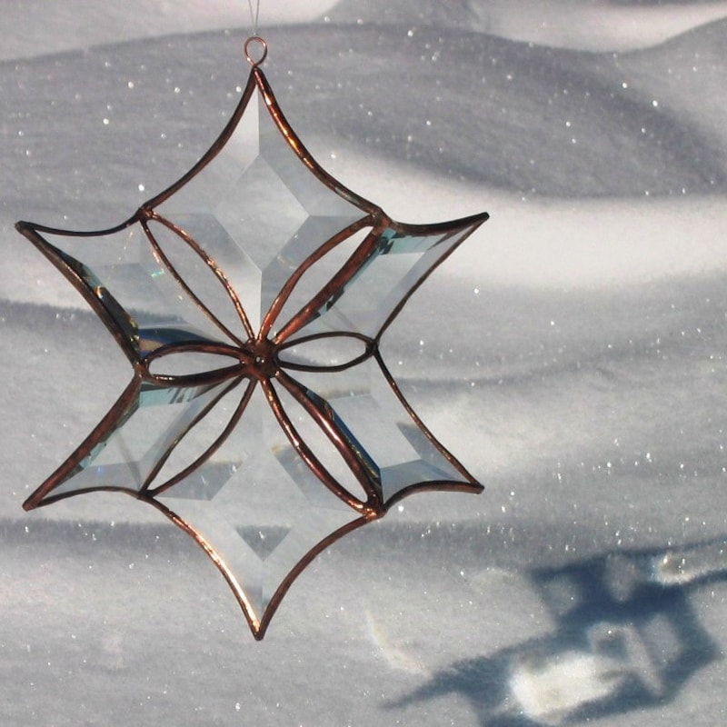 Beveled Snowflake - Etsy