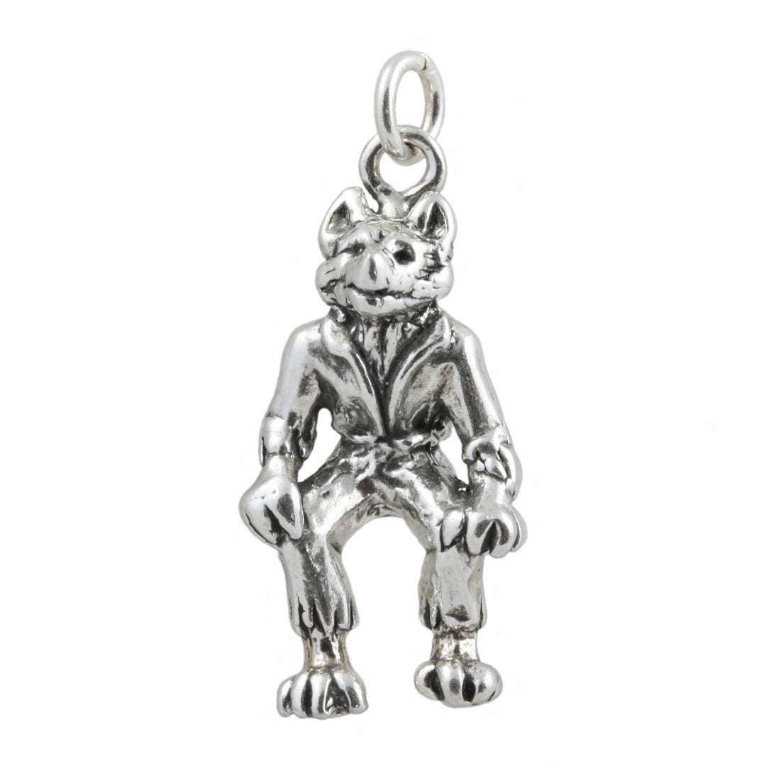 Wolfman Werewolf Monster Thriller Movie 3D 925 Sterling Silver Charm ...