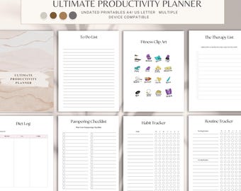 Productivity Planner Digital | Time Management System | Daily Task ...