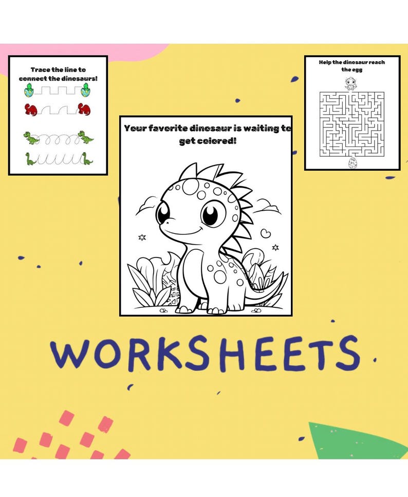 Printable Dinosaur Activity Pack | 10 Fun Worksheets for Kids ...