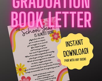 Graduation Book Letter Printable / Elementary Graduation Gift / End of ...