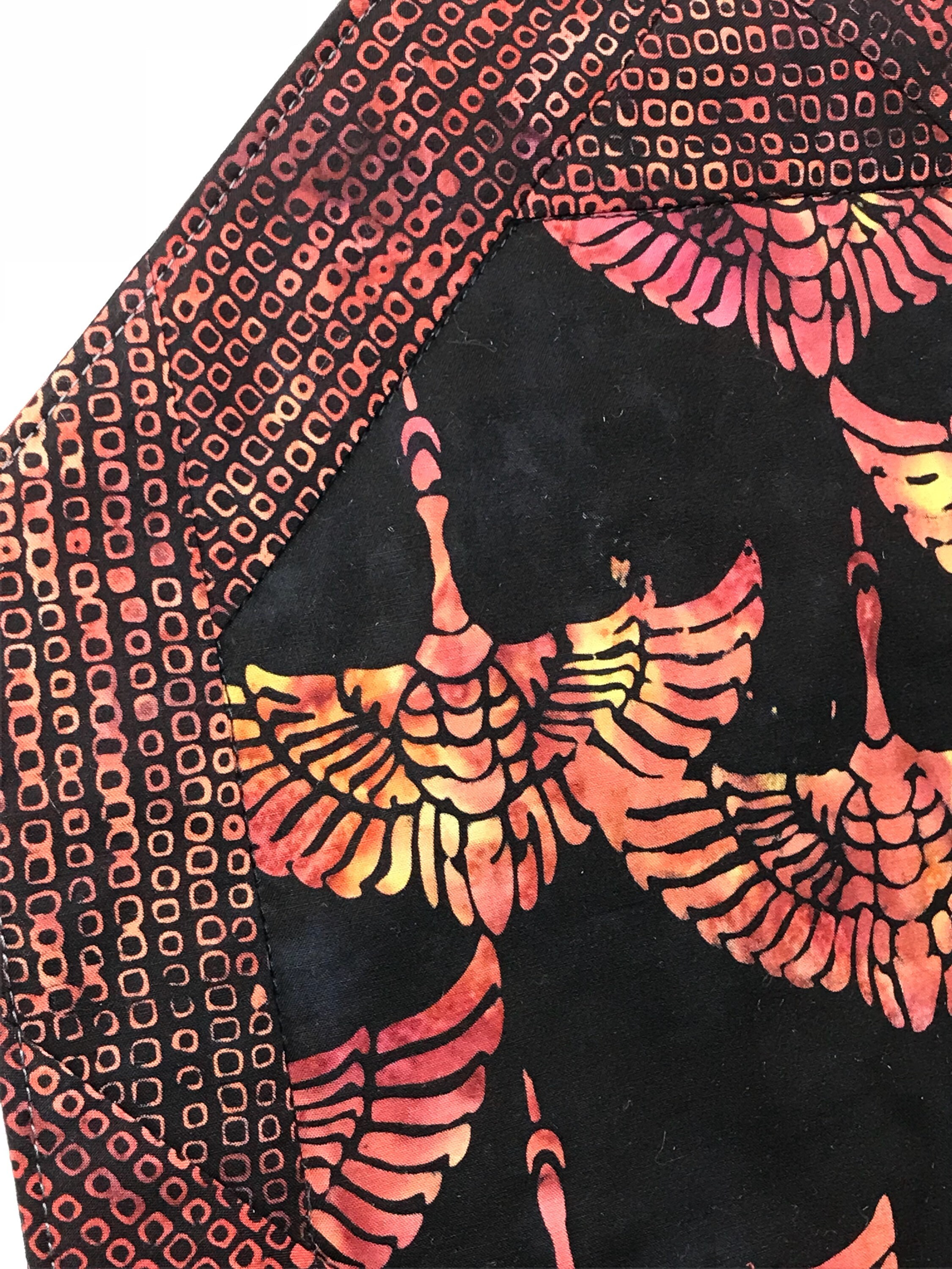 Table Runner Asian Theme Table Mat Batik Black Rust - Etsy.de