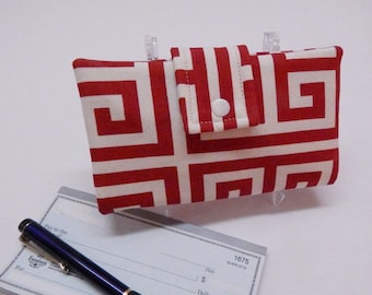 Checkbook Cover Red White & Blue Stars - Etsy