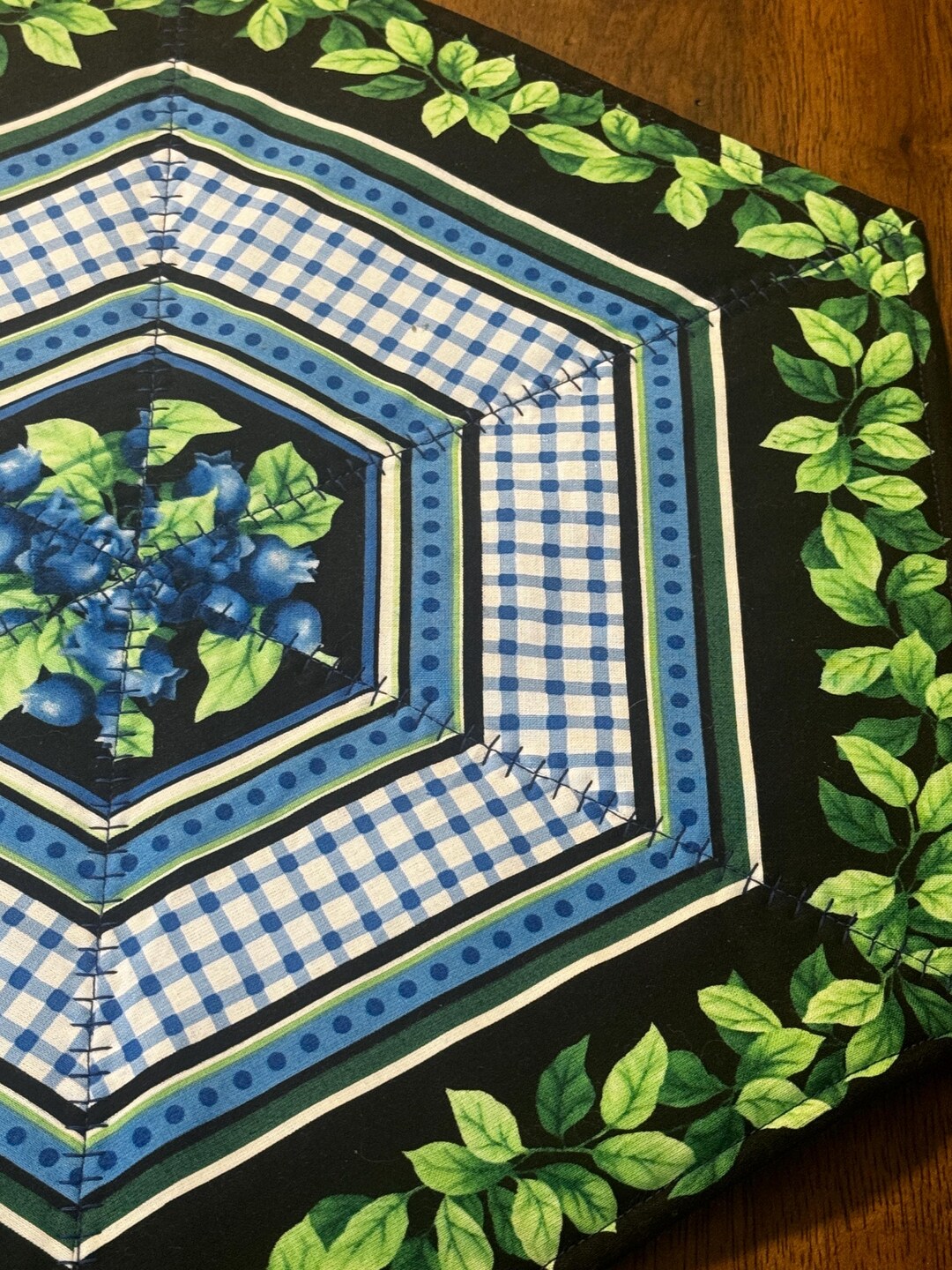 Blueberry Table Mat, Centerpiece, Table Mat, Gift Under 30 - Etsy