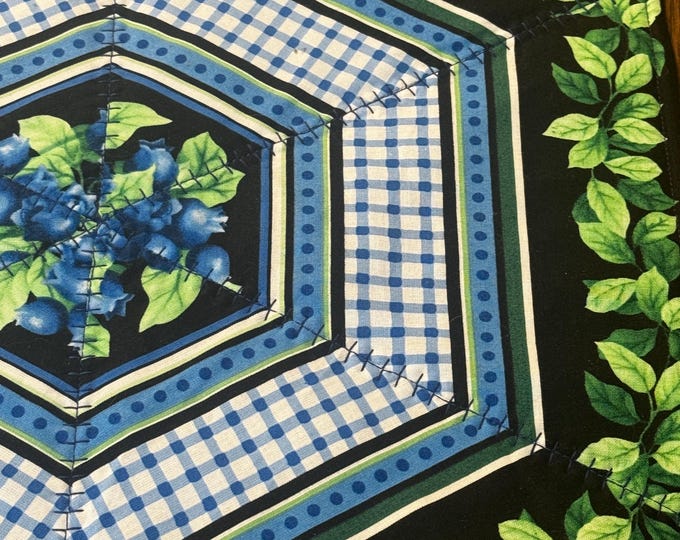 Blueberry Table Mat, Centerpiece, Table Mat, Gift Under 30 - Etsy