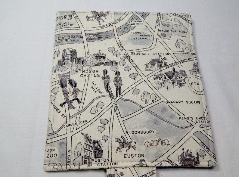 London Map Wallet off White Bifold Clutch Womans Fabric - Etsy