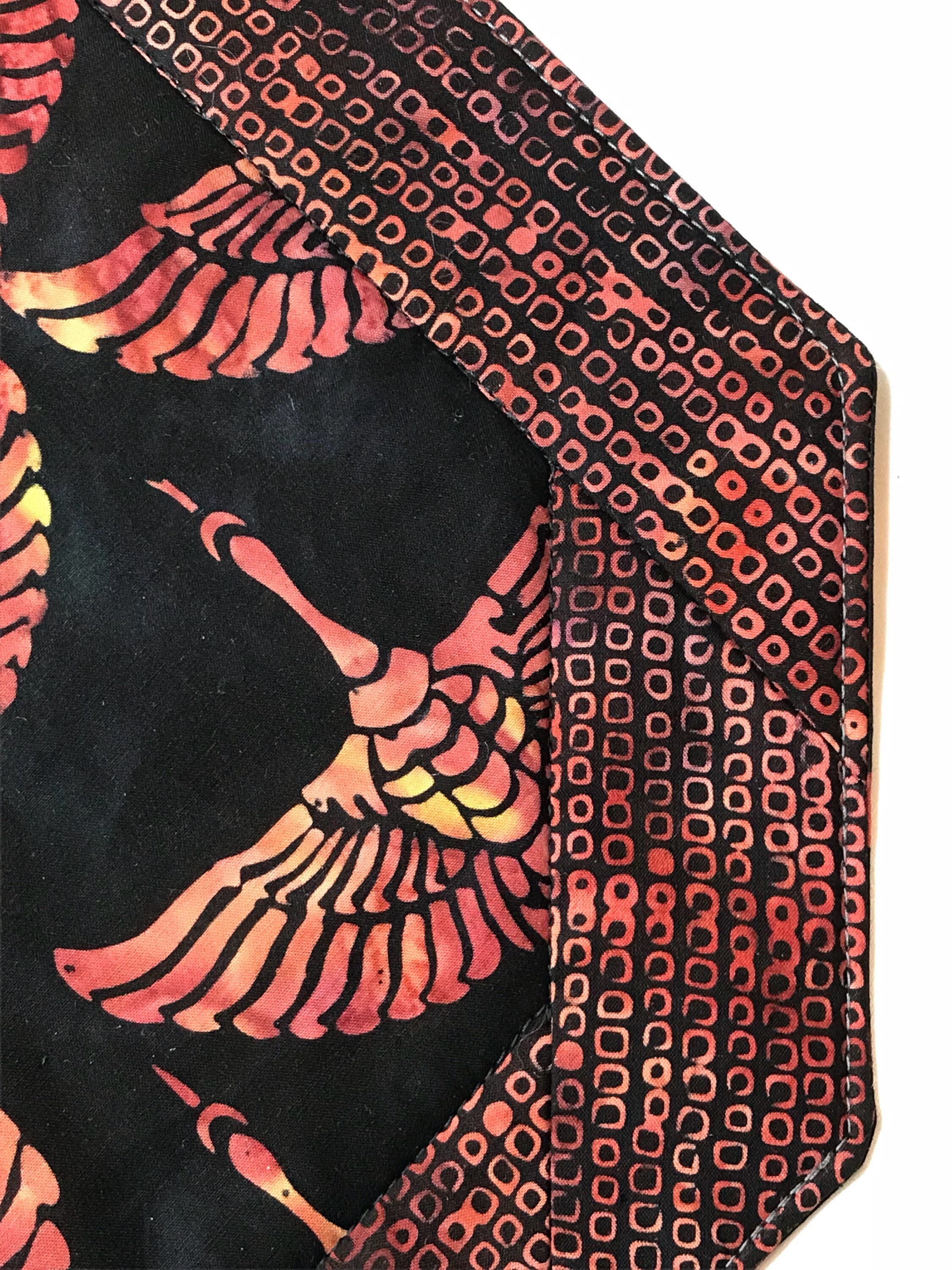 Table Runner Asian Theme Table Mat Batik Black Rust - Etsy.de