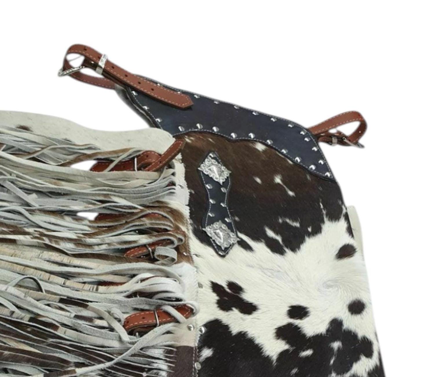 Bull Riding Chaps Western Leather Real Hair Chap Show Adult Chap ...