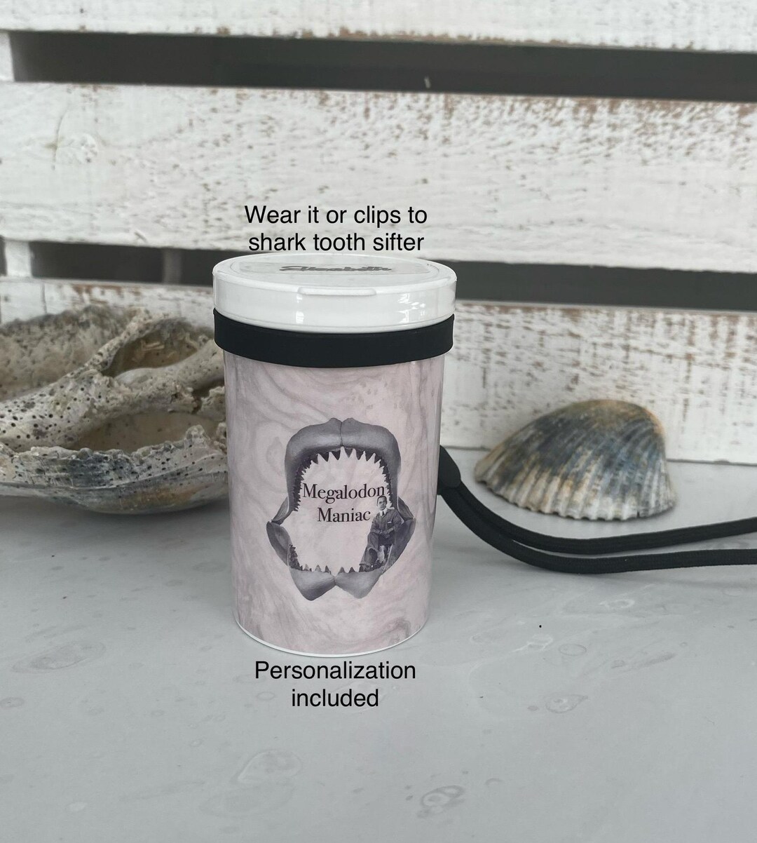 Shark Teeth Holder for Shark Tooth Hunting, Wear It or Clip to Shark ...
