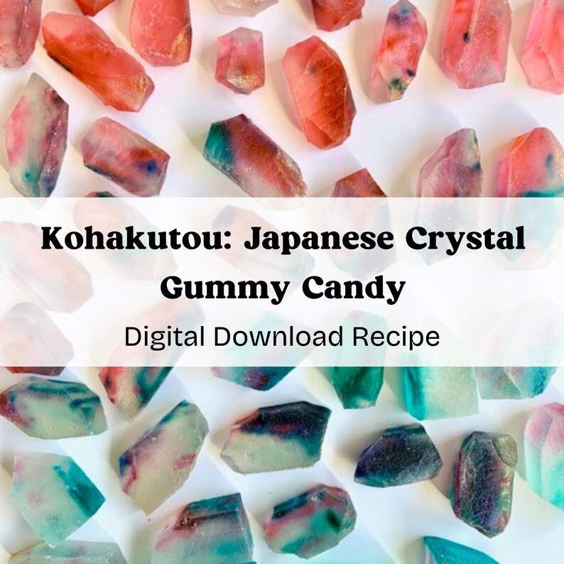 Japanese Crystal Gummy Candy Recipe | Kohakutou - Etsy