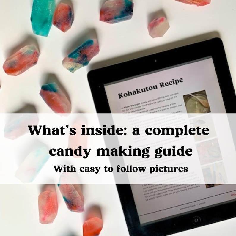 Japanese Crystal Gummy Candy Recipe | Kohakutou - Etsy