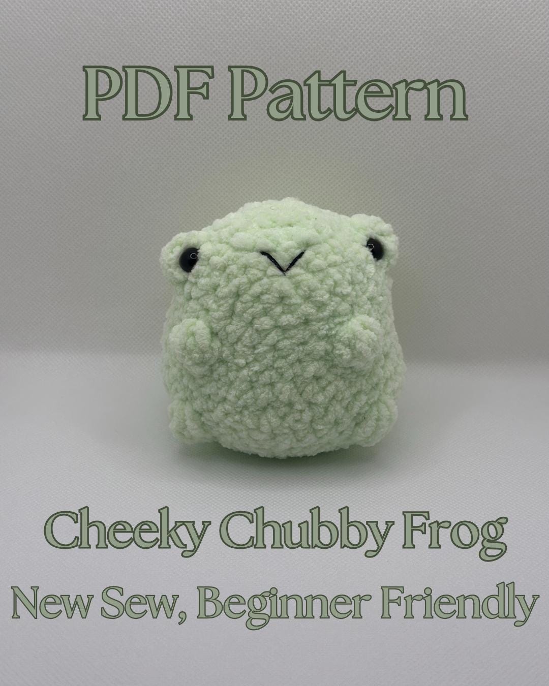Small Amigurumi Cheeky Frog Crochet Pattern (beginner-friendly) - Etsy