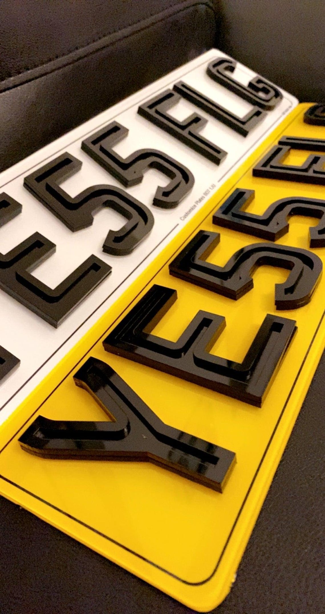 Premium 4D Road Legal Ghost Number Plates - Fast Delivery - Etsy