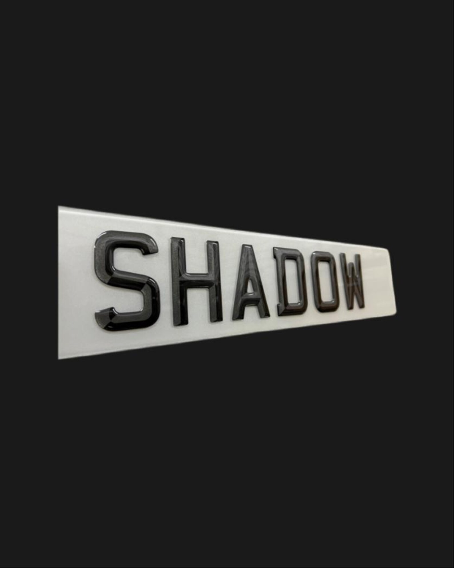 3D Gel Shadow Number Plates for Front and Rear - Fast Delivery - Etsy