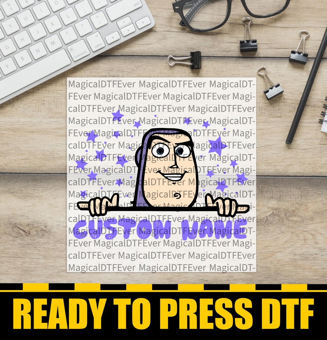 Custom Woody & Buzz Lightyear DTF Transfer,d Isney Ready to Press, Toy ...