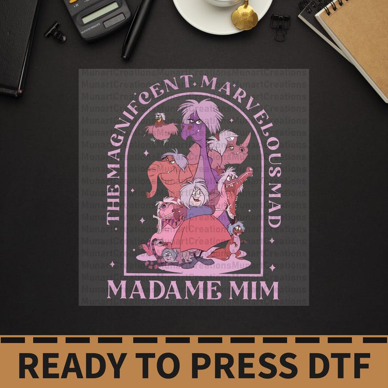 The Magnificent Marvelous Mad Madame Mim DTF Transfer, the Sword in the ...