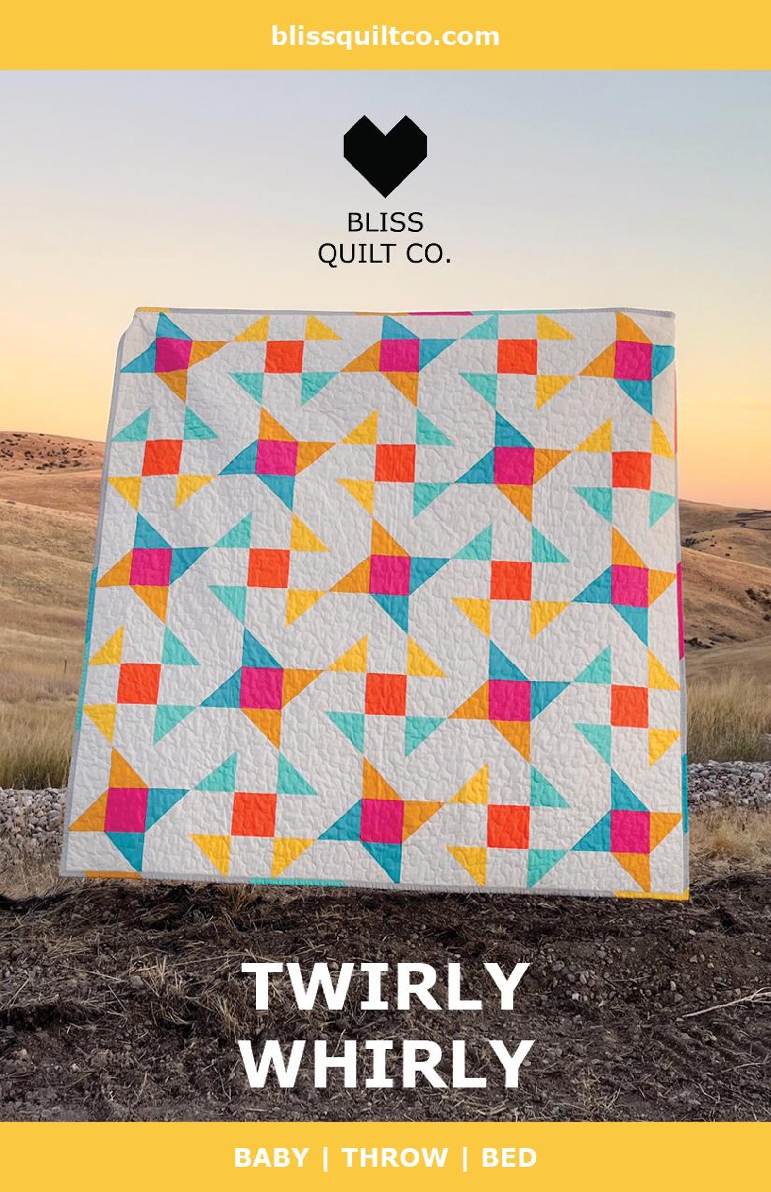 Twirly Whirly Quilt Pattern - PDF - Etsy