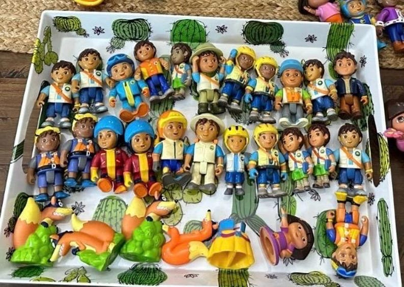 Dora the Explorer and Diego Figures Assortment Set 2 - Etsy