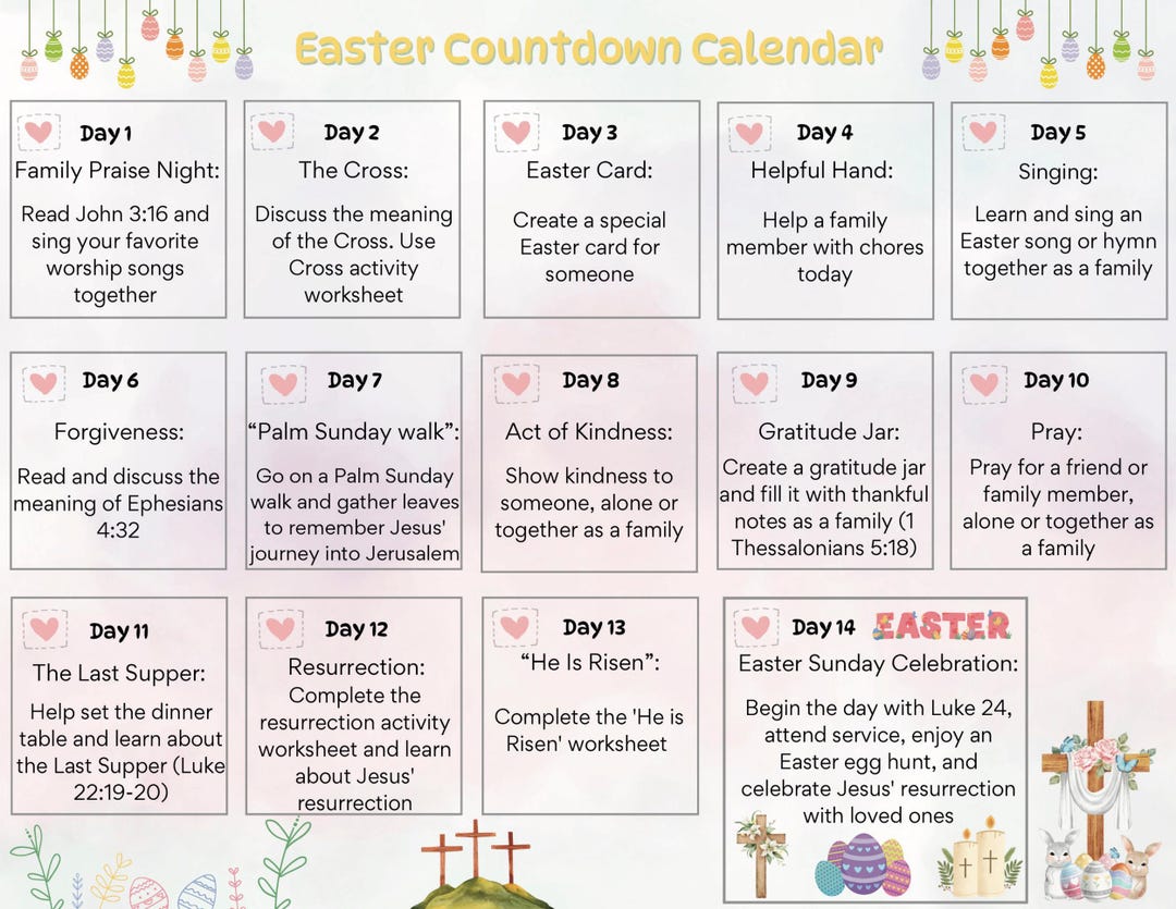 Easter Activity Packet for Christian Toddlers: Fun Egg & Treasure Hunt ...