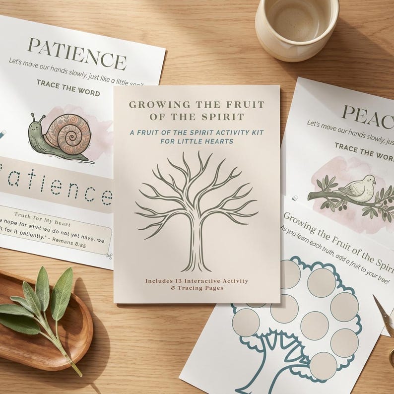 Fruit of the Spirit Toddler Activity Kit/ 16 Printable Pages PDF US ...