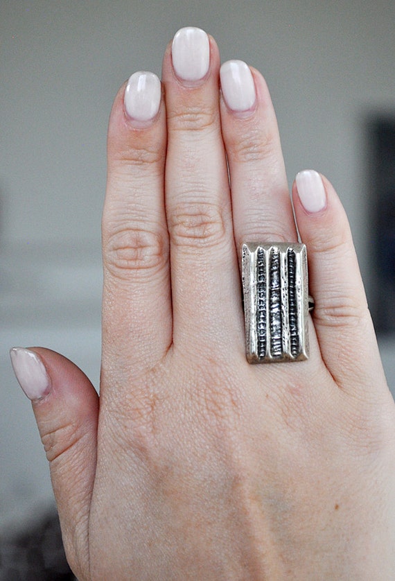 Vintage sterling silver statement - Gem