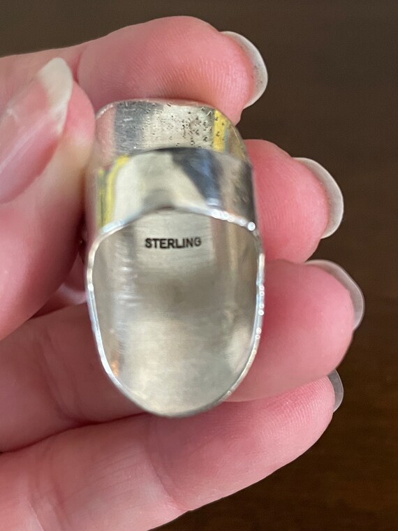 Vintage Native American Storyteller Ring Sterling Sil… - Gem