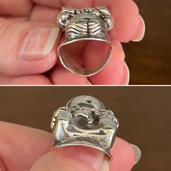 Vintage Native American Storyteller Ring Sterling Sil… - Gem