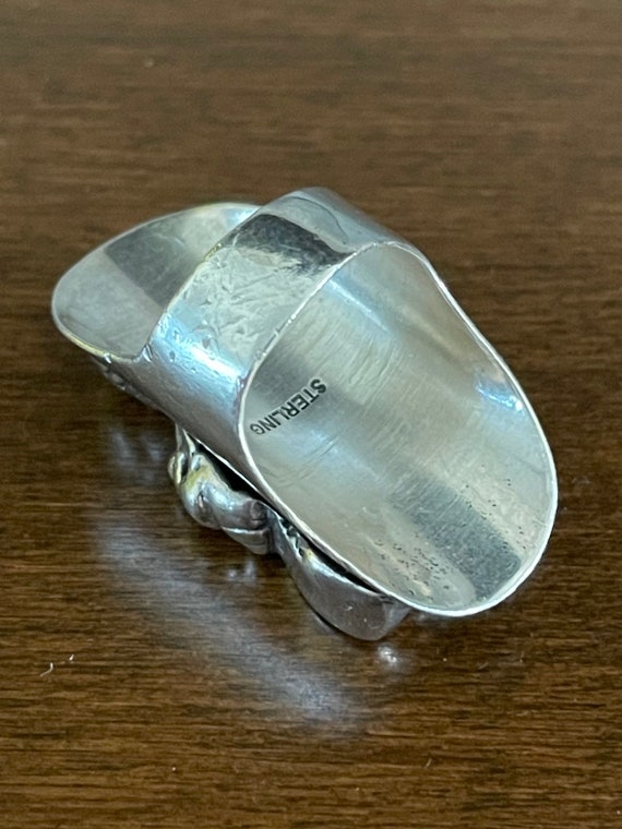 Vintage Native American Storyteller Ring Sterling Sil… - Gem