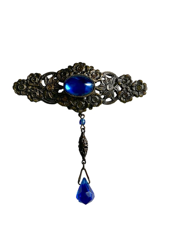 vintage collar pin - Gem