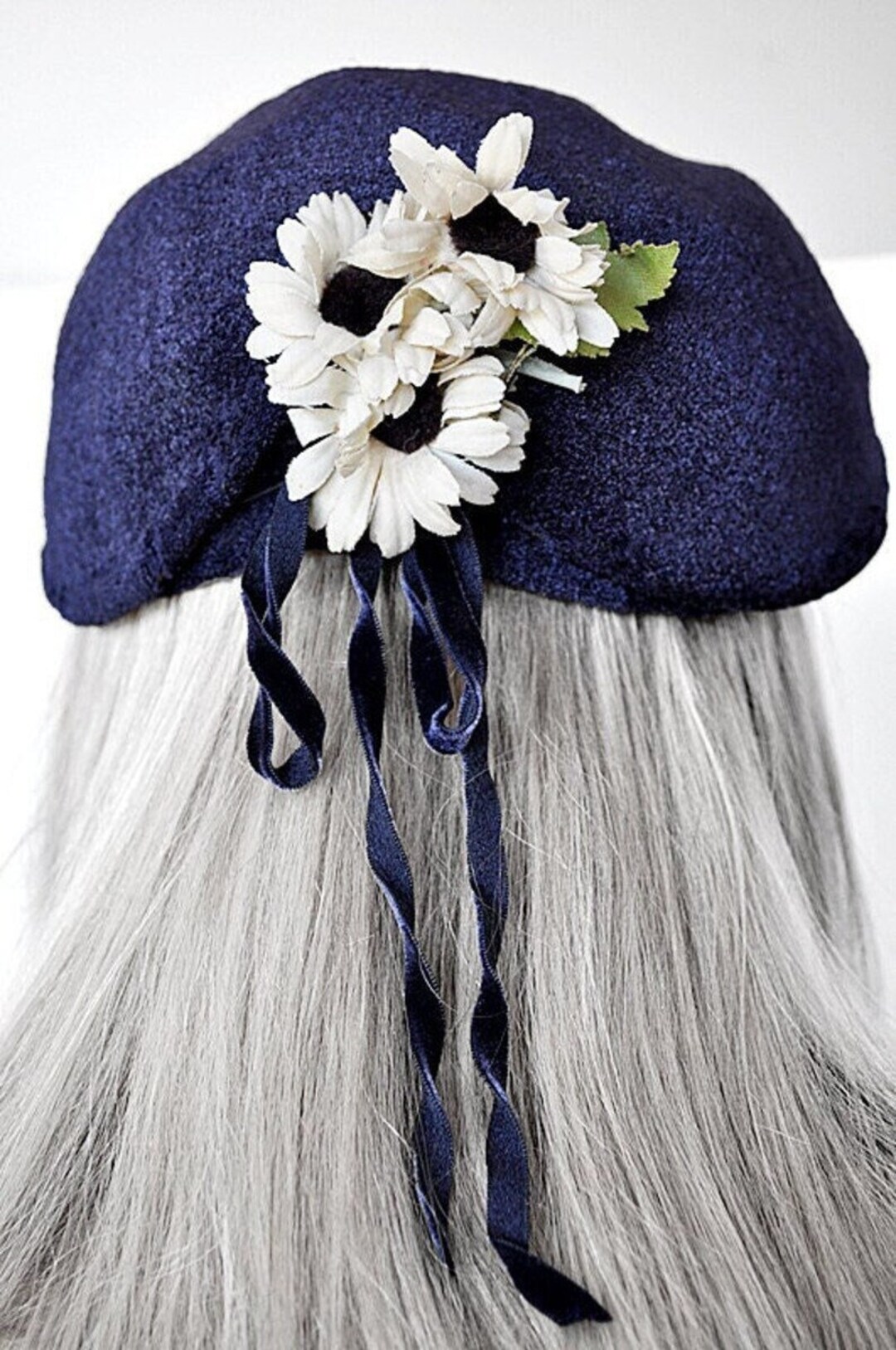 Vintage 1940s Blue Clamshell Hat - Etsy