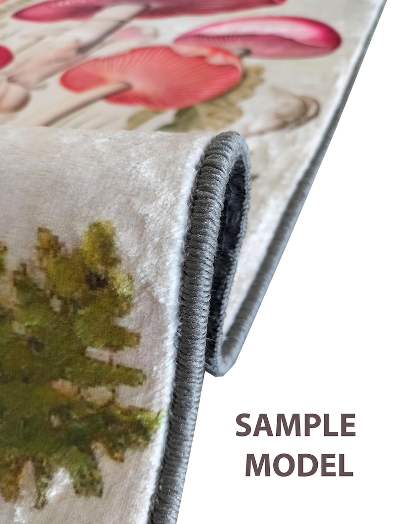 Floral Honey Bee Area Rug: Velvet Low Pile, Non-slip Cotton Base - Etsy