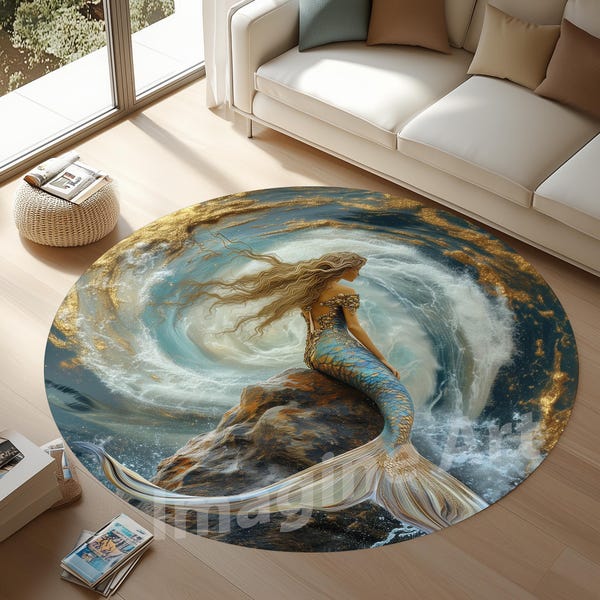 Mermaid Area Rug - Etsy