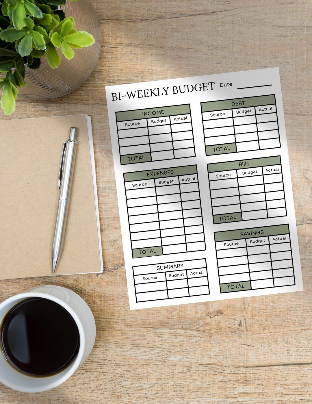 Sblprintables Bi-weekly Budget Planner | Printable Bi-weekly Budget ...
