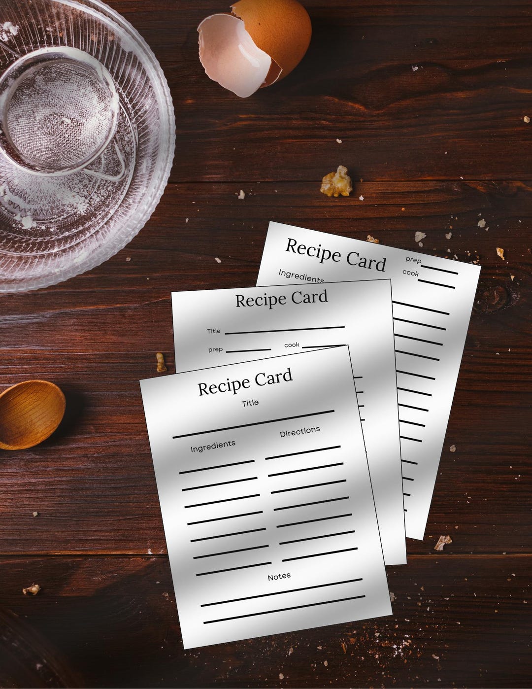 Recipe Card Bundle | Printable PDF Recipe Cards 4x6 for Easy Cooking ...