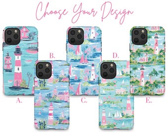 Stained Glass Effect Ocean Waves Phone Case, Sun Rays Case, iPhone 14 ...