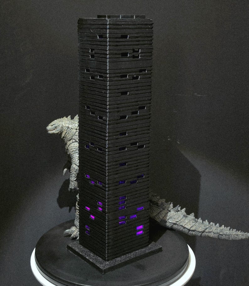 Godzilla Skyscraper Photography Display Accessory: 3D Printed City ...