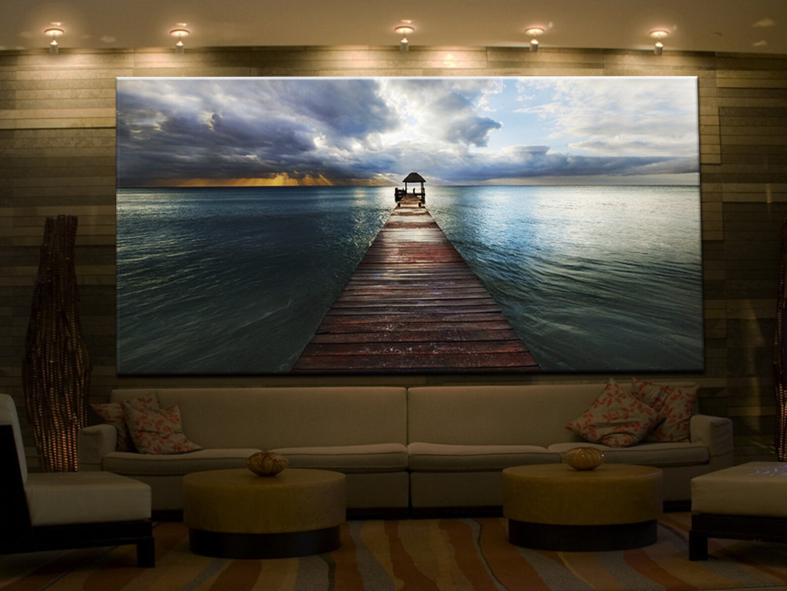 Ocean & Seascape Canvas Wall Artwork, Large Oversized Canvas Gallery ...
