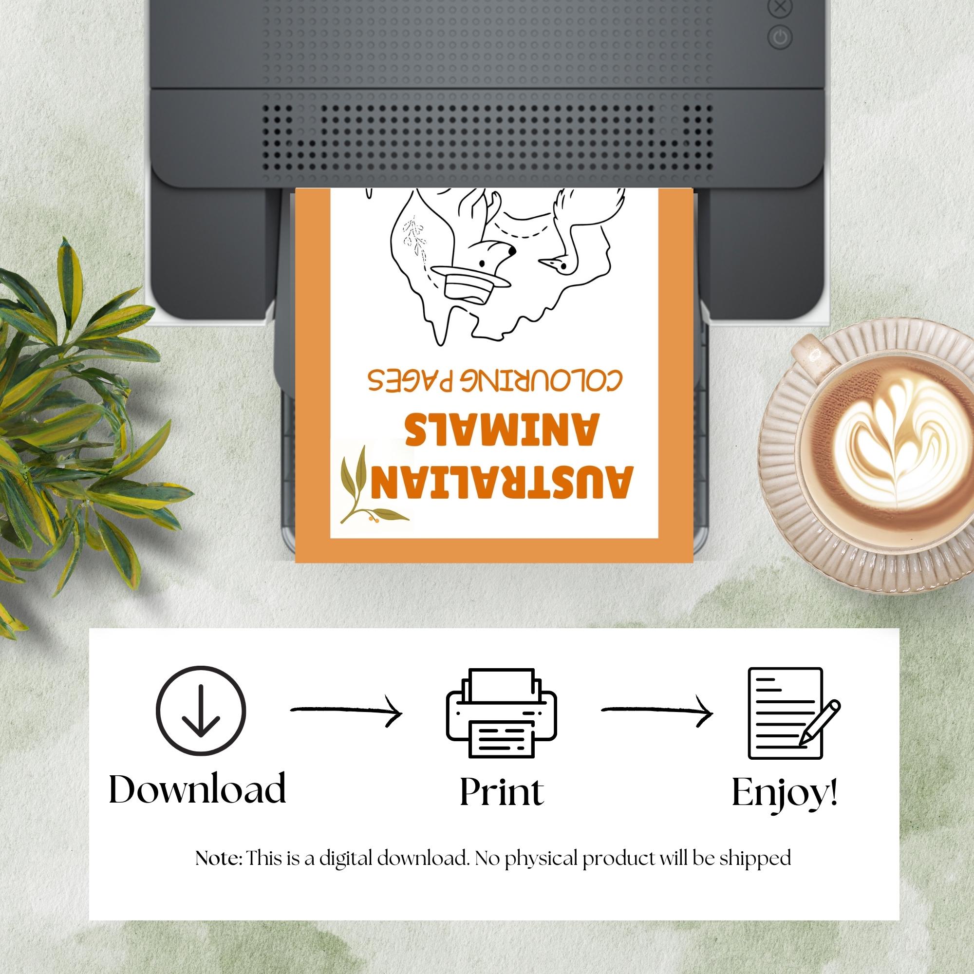 Australian Animals Alphabet Coloring Pages | A to Z Letter Tracing ...