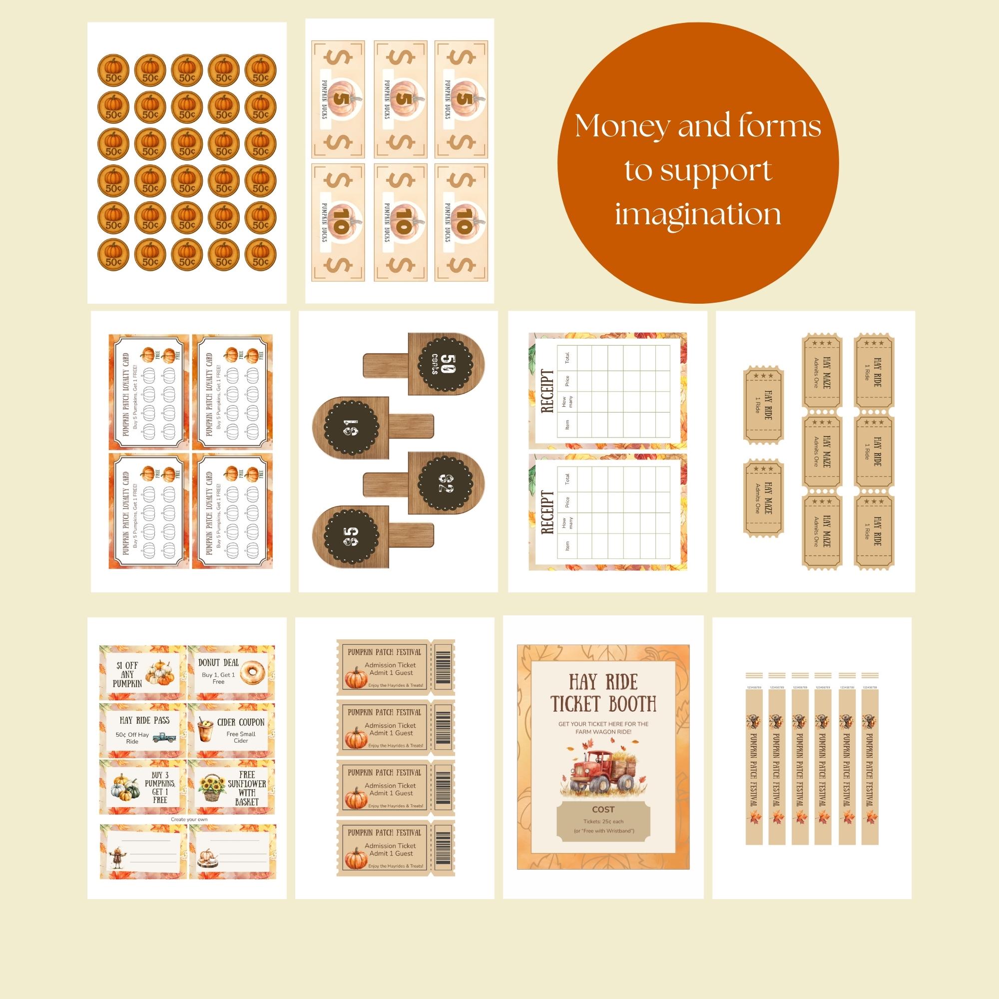 Pumpkin Patch Dramatic Play Printable, Imaginative Play Printable ...