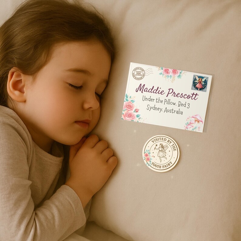 Mini Tooth Fairy Letter, Tooth Fairy Letter Kit, Pink Tooth Fairy, Rose ...