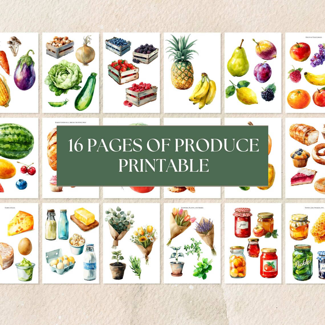 Farmer's Market Dramatic Play, Pretend Play Printable, Farmer's Market ...