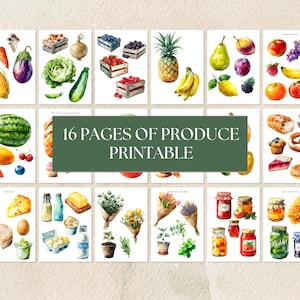 Farmer's Market Dramatic Play, Pretend Play Printable, Farmer's Market ...