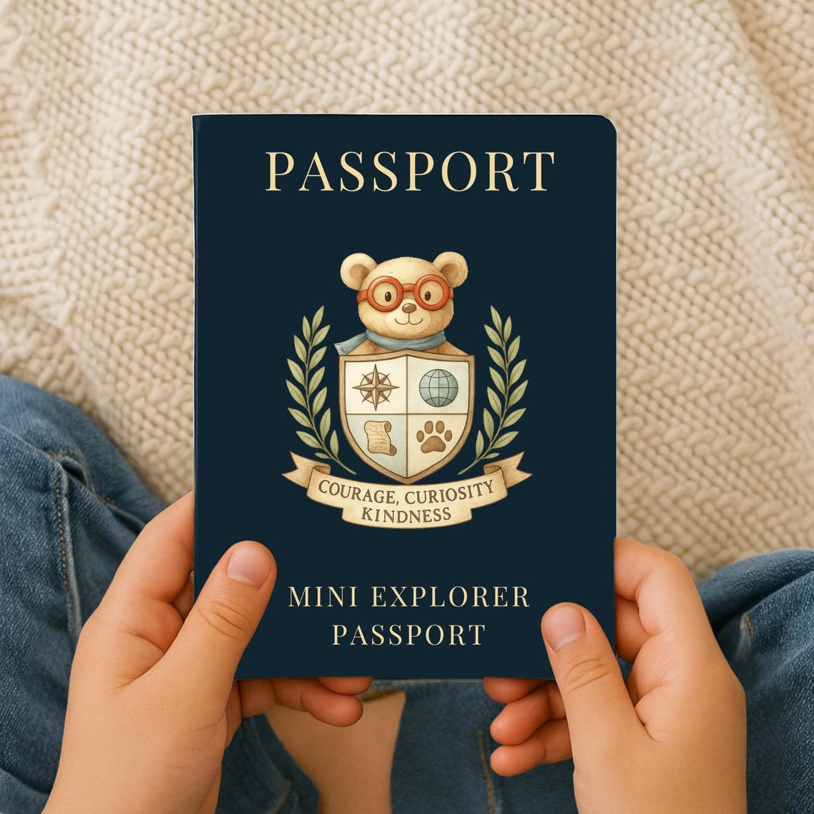 Printable Kids Passport | First Flight Memory Book | Explorer Badges ...
