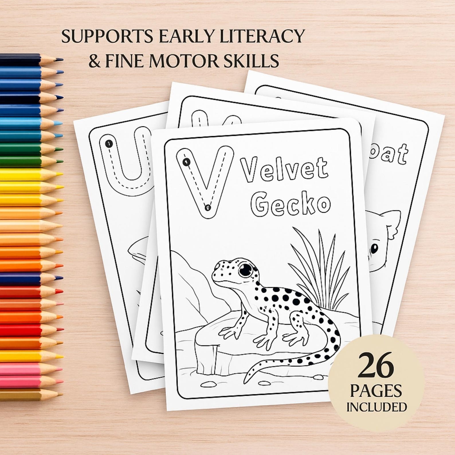 Australian Animals Alphabet Coloring Pages | A to Z Letter Tracing ...