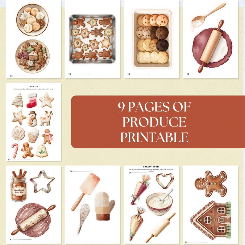 Christmas Cookie Dramatic Play Printable, Imaginative Play Printable ...