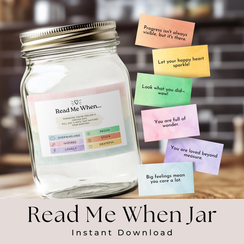 Read Me When Jar - Etsy