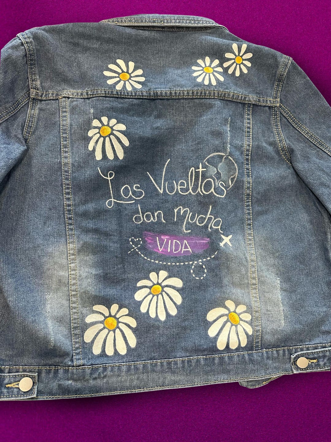 Hand Painted Jacket - Etsy
