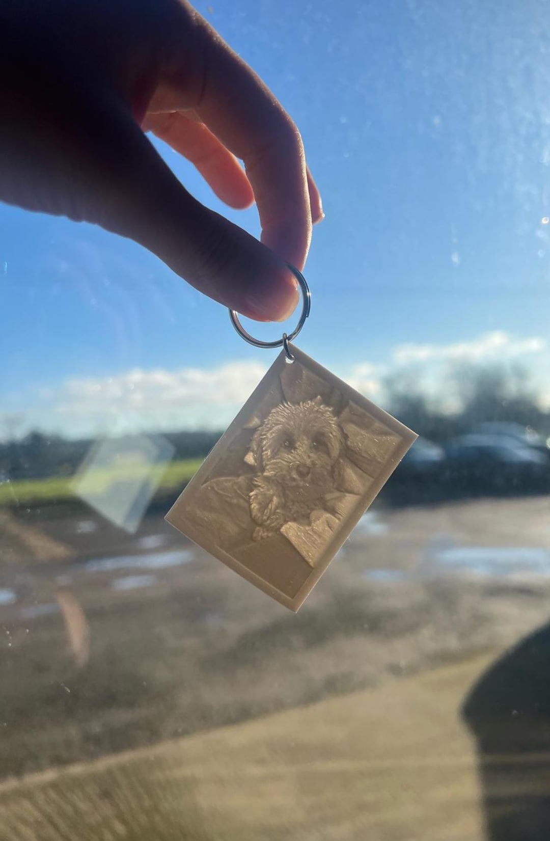 Custom Pet Photo Keychain – 3D Printed Lithophane - Etsy