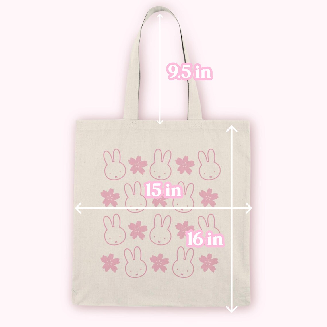 Sakura Miffy Tote Bag - Etsy